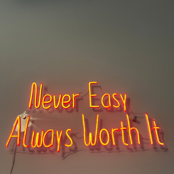 Classy and Catchy Custom Neon Sign Aesthetic Wall Decor | Customized ...