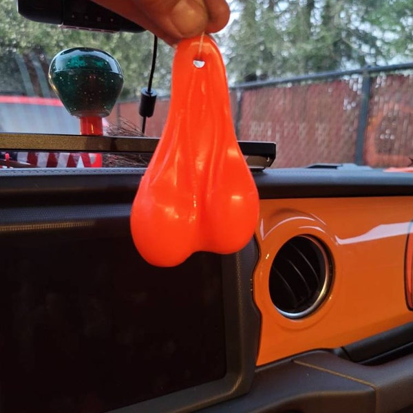 Clear Tinted Combo of One 8" Truck Nuts and One 2" Nutz Biker Bulls ...