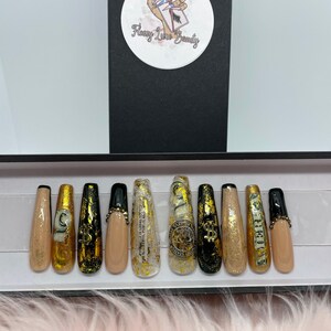 5 Pcs 3D Money Sign Nail Decoration/ Dollar Sign DIY Nail Deco Charm ...