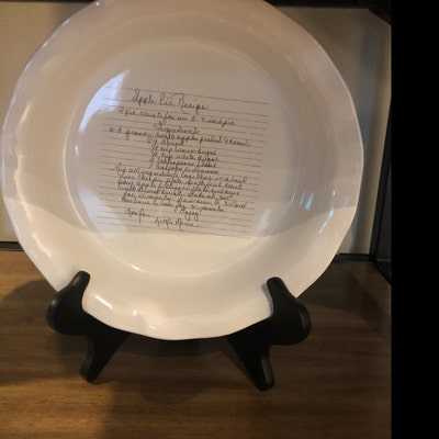 Custom Pie Plate, Anniversary Keepsake, Photo Keepsake Plate ...