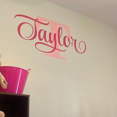 Personalized Wall Decal Girl Name Wall Decal Nursery Wall Decal ...