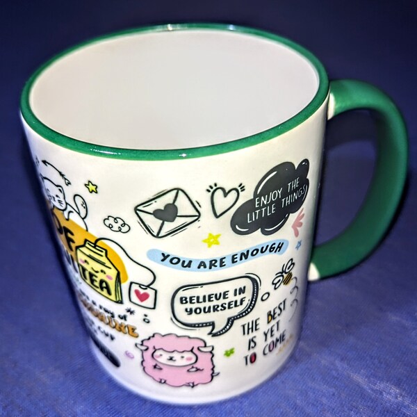 Daily Reminders Mug, Sublimation Wrap Design, 11oz and 15oz ...