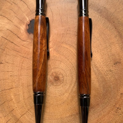 Executive Pen Kit Chrome 24 Kt Gold Gunmetal or Bushings Lathe Turning ...