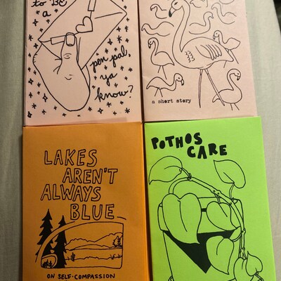 Choose 4 Zines Illustrated Mini Zine Bundle - Etsy