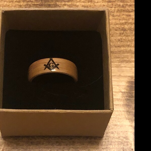 Welsh Slate Ring With Your Choice of Wood - Etsy UK