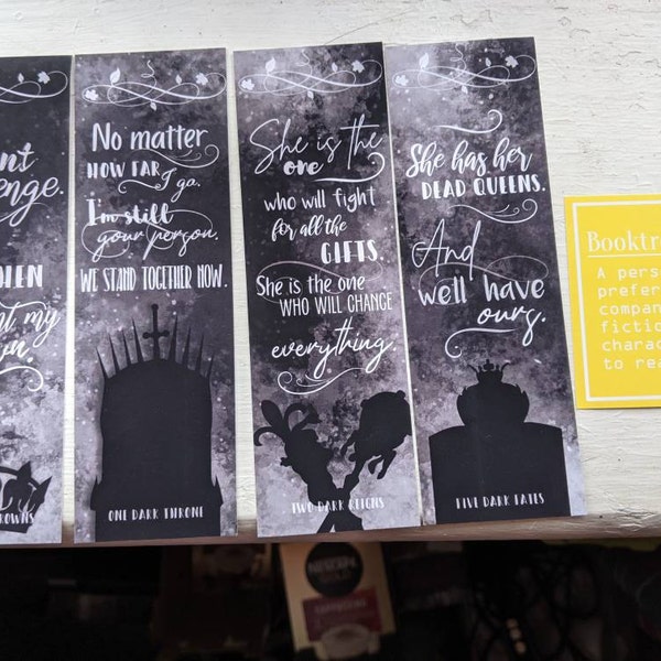 40. Three Dark Crowns Bookmarks - Options Available - Etsy