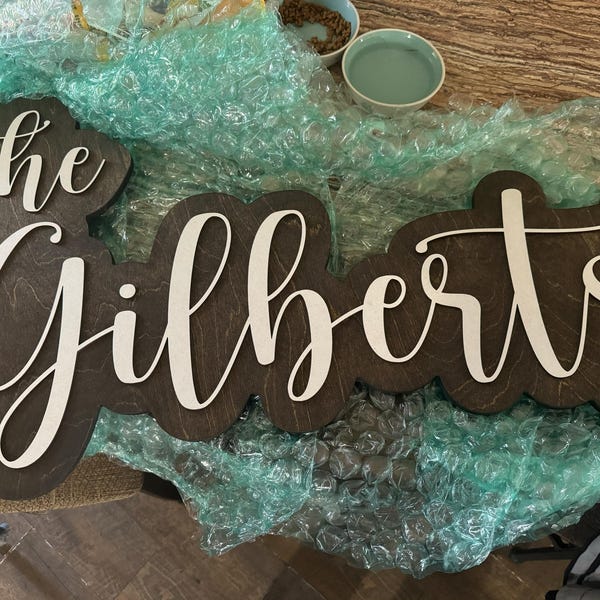 Large Last Name Sign, Cut Out Last Name Sign, Wedding Name Sign, Double ...