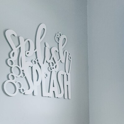 Splish Splash Bathroom Sign Bathroom Decor - Etsy