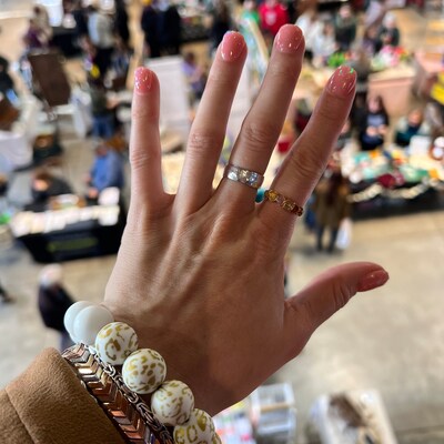 Orange Birthstone, Topaz Ring, November Birthday Gifts for Her, Boho ...