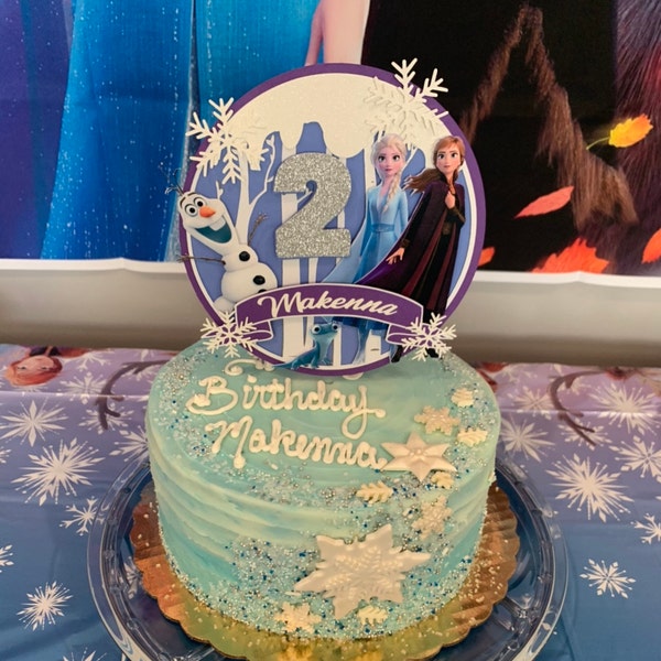 Frozen 2 Themed Cake Topper - Etsy