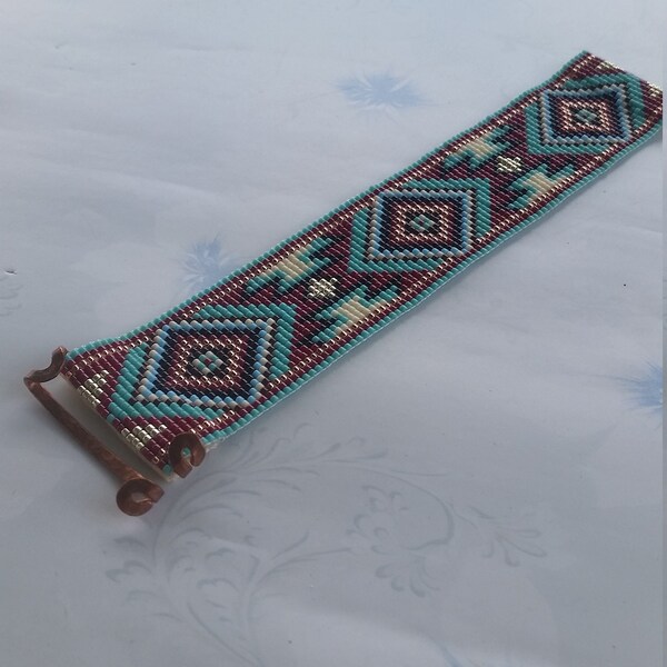 Alameda Cowboy Hatband Bead Loom Cowgirl Artisanal Jewelry Southwestern ...