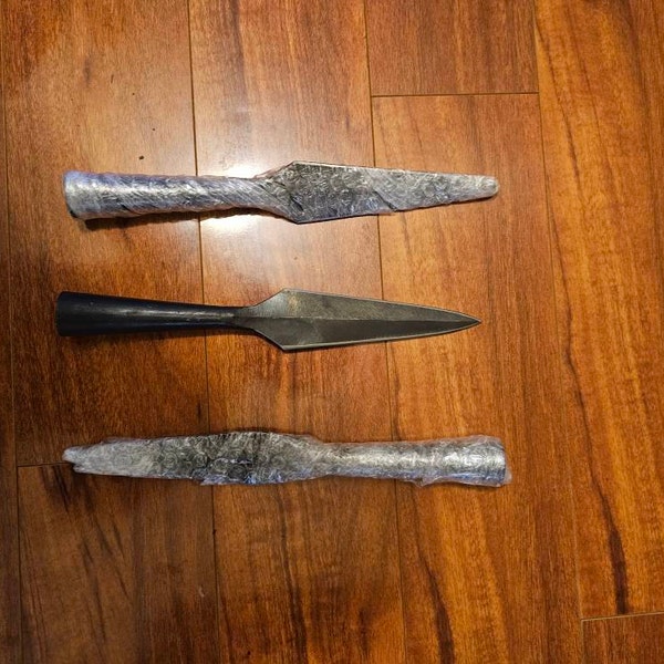 Hand Forged Medieval Cutlery Set With Suede Pouch- Historical Elegance ...