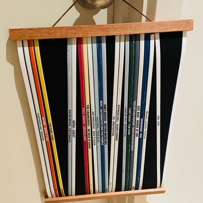 Personalised 20 Vinyl Record Spine Poster Custom Album Print Music ...