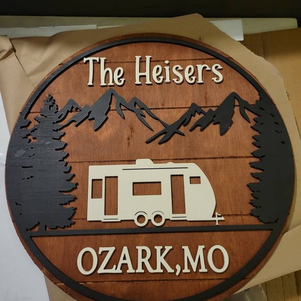 RV Sign, Camper Sign, Personalized RV Sign, Camper Sign, Campground ...