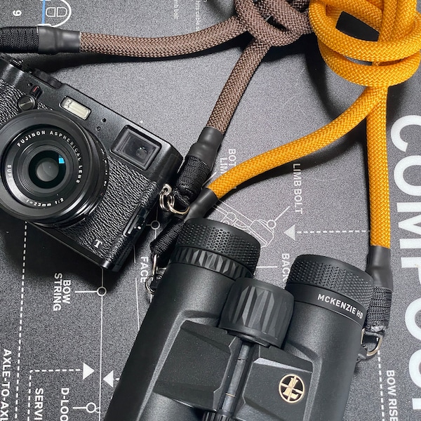 Black Camera Neck Strap With Optech Qd Mini Loop Attachments - Etsy