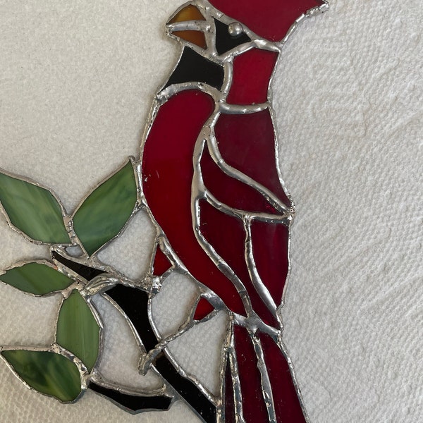 Cardinal Stained Glass Pattern - Etsy