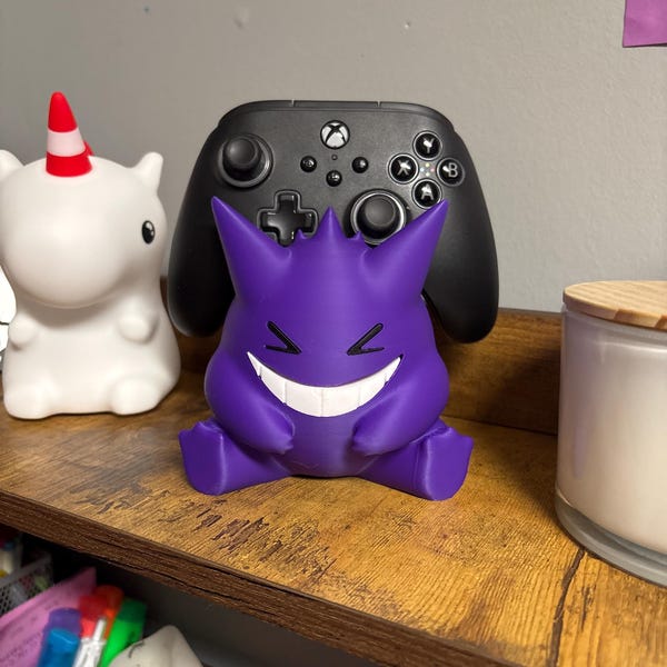 3D Printed Gengar Pokemon Controller Stand, Gaming Decor - Etsy