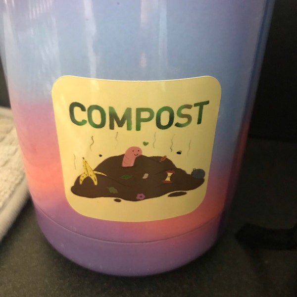 Compost Sticker / Worm / Vermicompost / Pill Bug / Rollie Pollie ...