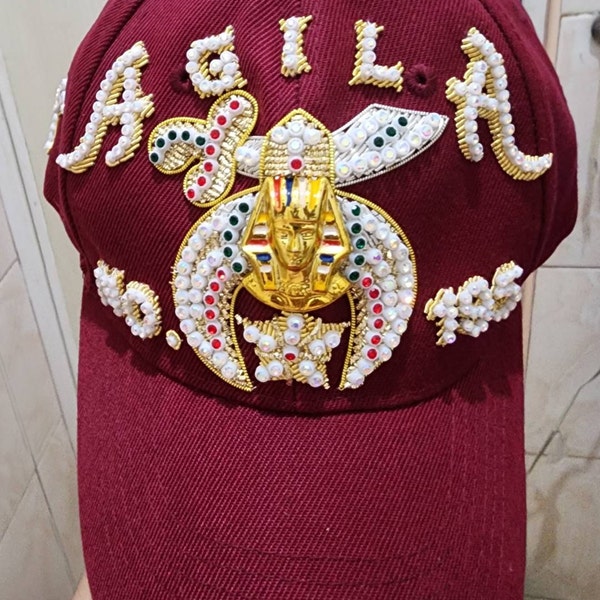 Shriner Cap, Masonic Shriners Hat All Colors Hand Embroidered Baseball ...