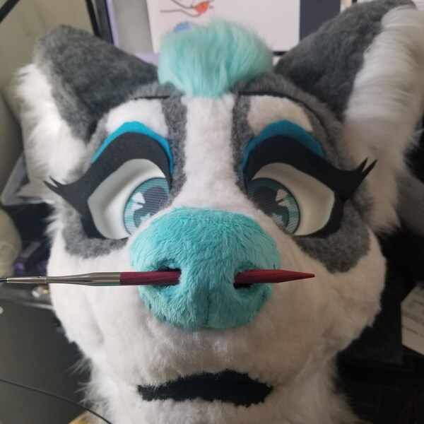 Fursuit Nose Pattern and Tutorial - Pickable Plush Dog Snout W ...