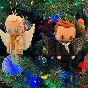 Good Omens Crowley and Aziraphale Ineffable Husbands Felt Toys for ...