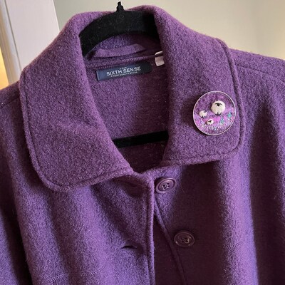 Sheep and Lamb Tin, Small Round Storage Box With Scottish Cottage Scene ...