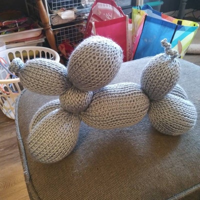 Knitting Machine Balloon Dog, Hybrid PATTERN PDF for 22 Needle Circular ...
