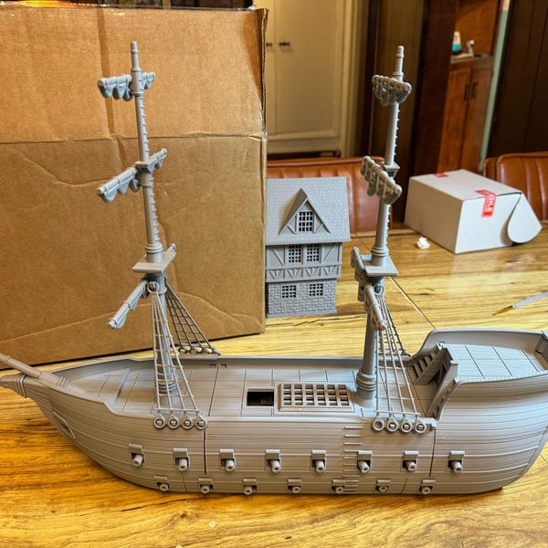 Pirate Tabletop RPG Terrain - Pirate Town - Dungeons and Dragons ...