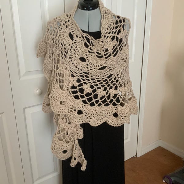 Viral Bloom Shawl Crochet Pattern - Etsy