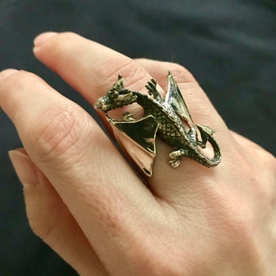 Flying Dragon Ring for Unisex Made of Sterling Silver 925 - Etsy