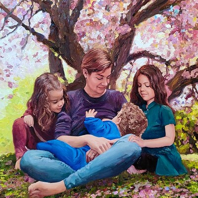 Commission Oil Parents Portrait From Photo Custom Portrait on - Etsy