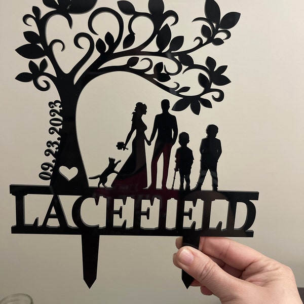 Tree Wedding Cake Topper,rustic Wedding Cake Topper,weddig Cake Topper ...