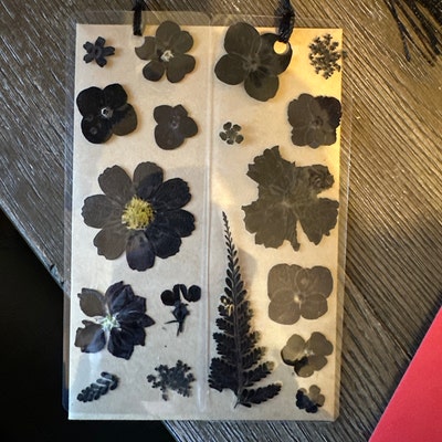 Laminated Bloody Acrylic Paint Bookmark Customizable Red and Black ...