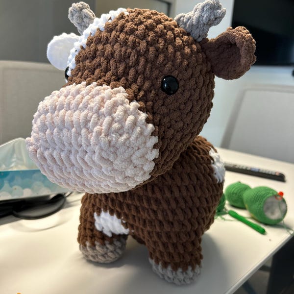 Crochet Plushie Berry Cow and Regular Cow Pattern PDF - Etsy
