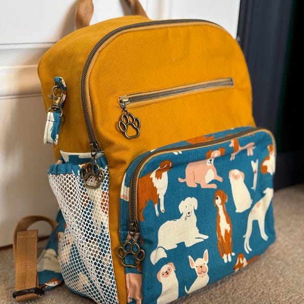 Elina Backpacks (2 Sizes) PDF Sewing Pattern, School Backpack Pattern ...