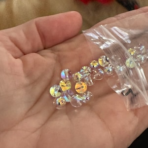 Swarovski Crystals Choice 6mm, 8mm or 10mm Crystal Butterfly Bead Light Rose Vertical Top ...