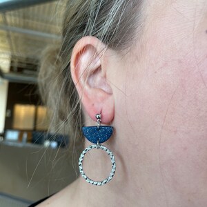 Boho Beaded Dangle Earrings, Unique Statement Seed Bead Jewelry, Hand Woven Beads, Beaded ...