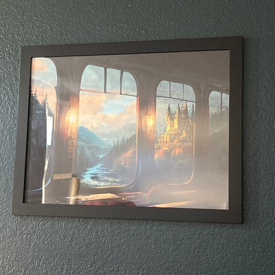 Magical School Through a Magical Train Premium Matte Paper Poster Wall ...