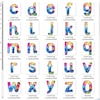 Doodle Font Rainbow Ink Doodle Letters, Colorful Alphabet Pack, Rainbow ...