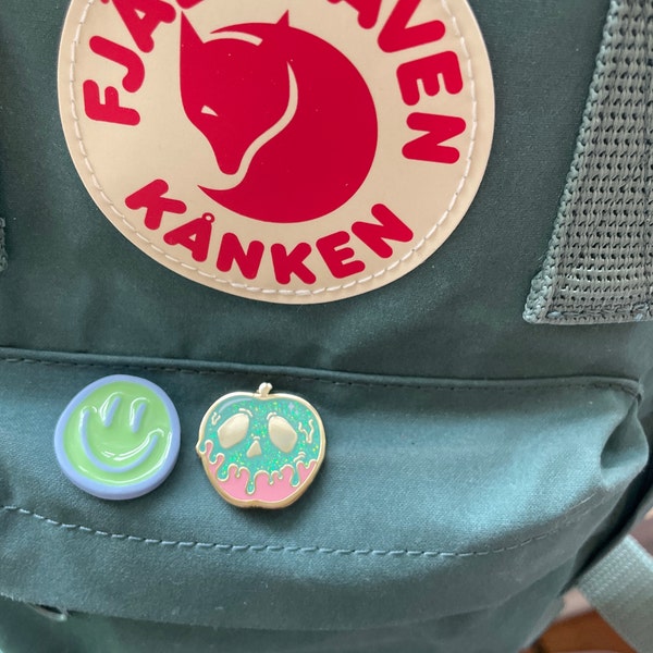 Pastel Poison Apple Pin - Hard Enamel Lapel Pin, Badge - Etsy