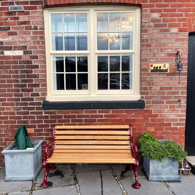 Reversible Fully Restored Railway Tram Garden Bench Cast Iron - Etsy UK