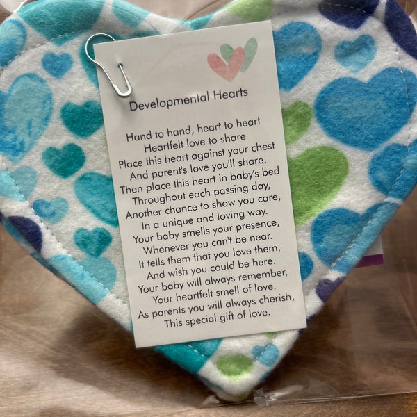 NICU Developmental Heart|scented Heart|bonding Heart|inspirational ...