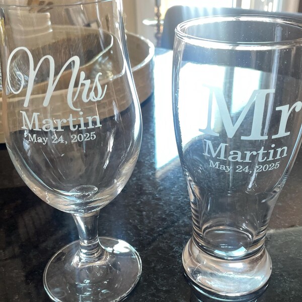 Etched Wine Glasses Personalized Stemmed Wine Glasses Engraved Wine