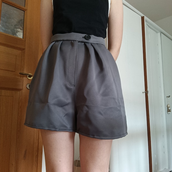 Wide Pleated Shorts (high Waisted) Digital PDF Sewing Pattern // US ...