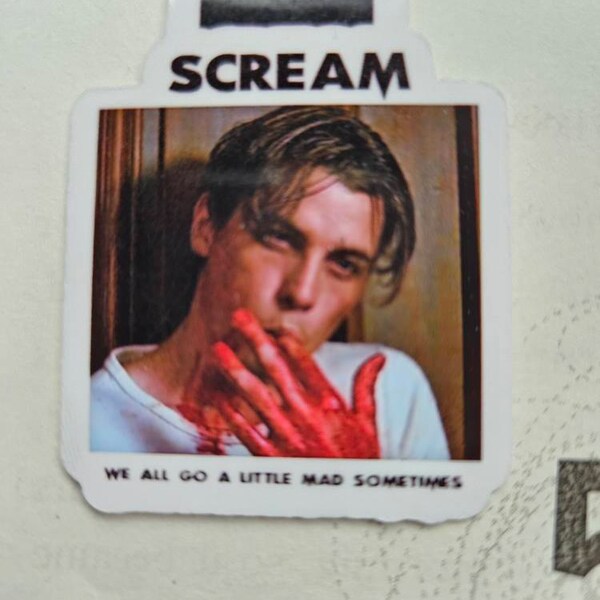Billy Loomis Magnetic Bookmark| Ghostface | Scream Movie Bookmarks ...