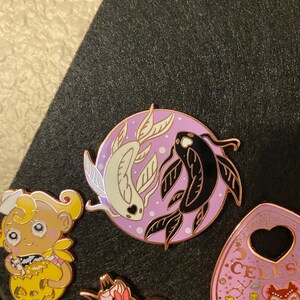 Koi Fish Yin and Yang Enamel Pin - Etsy