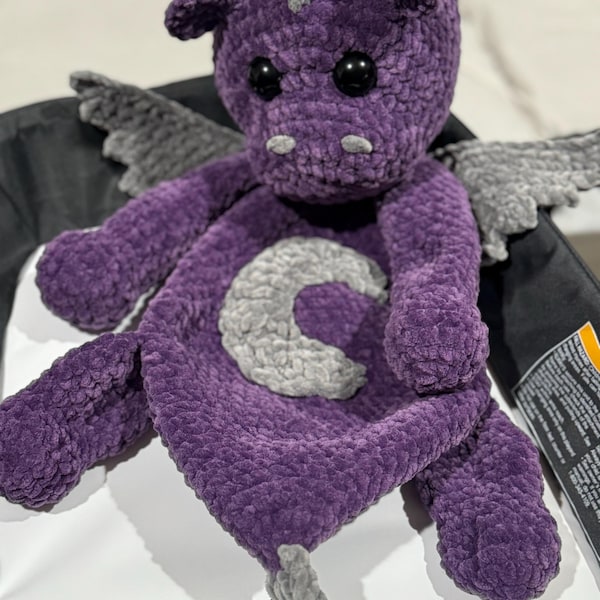 Pattern Crochet Dragon, Snuggle Dragon, Cute Dinosaur, Amigurumi Toys ...