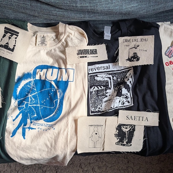 The Jesus Lizard Logo Screen Printed Canvas Patch 4" - Etsy