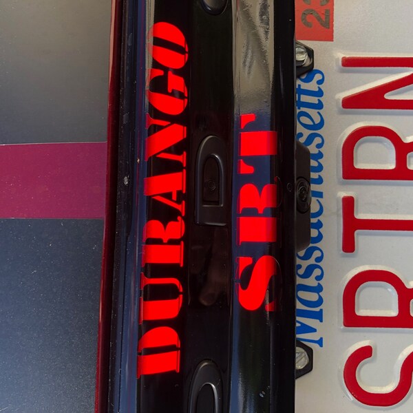 Dodge Durango Tail Light Racetrack Decal Center Overlay - Fits 3rd Gen ...