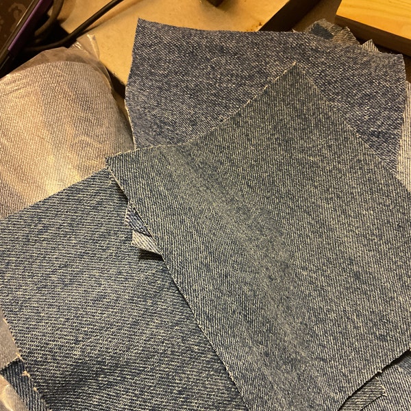 Bunting Flags 9 Flags- 6' Blue Jean Denim Wedding Bridal Decor Birthday ...